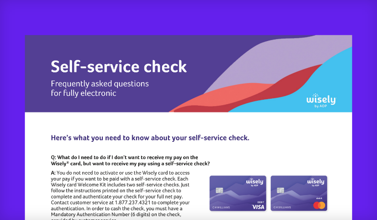 Wisely Pay Electronic Toolkit - Member Instruction
